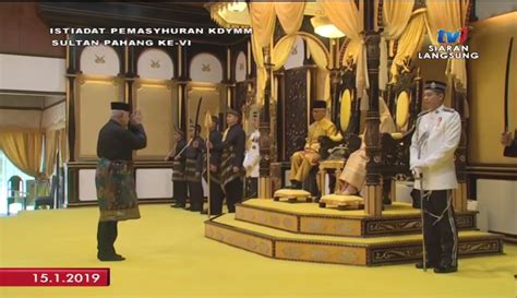 Video Dan Gambar Di Majlis Pemasyhuran Sultan Pahang Ke 6 Denaihati