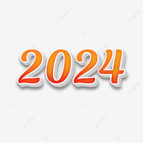 Efecto De Texto 2024 Vector Png Dibujos 2024 Feliz Año Nuevo Efecto