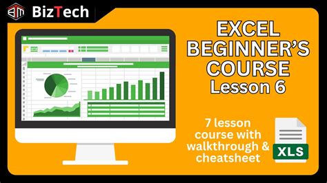 excel beginner s course lesson 6 basic charts youtube