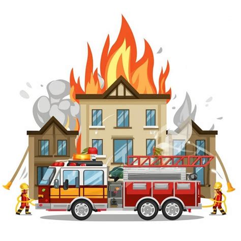 Premium Vector Fire Department Vector Illustration