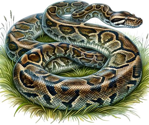 AI Generated Pythons Watercolor Illustration Clipart PNG You Will Be