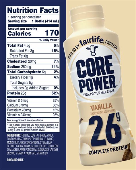 Vanilla High Protein Milkshake Shop Fairlife