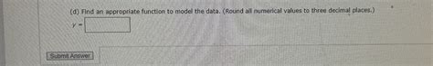 Data Points X Y Are Shown In The Table Below D Chegg