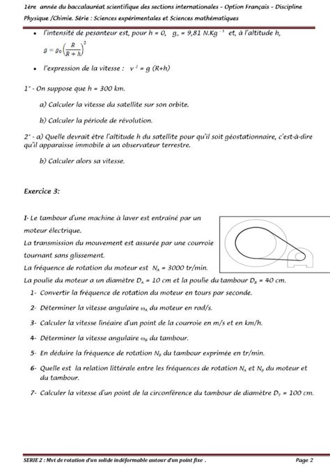 Rotation Dun Solide Indéformable Autour Dun Axe Fixe