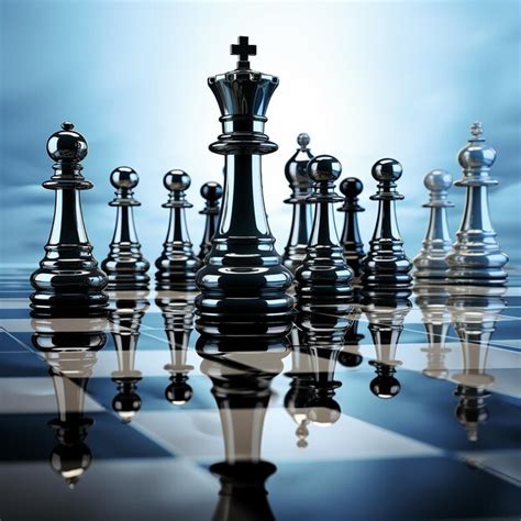 Premium AI Image 3D Illustration Assortment Of Chess Pieces