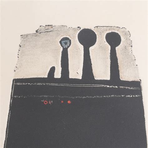 Brutalist Mid Century Signed Etching And Aquatint