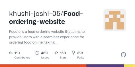 Github Khushi Joshi 05 Food Ordering Website Foodie Is A Food Ordering Website That Aims To