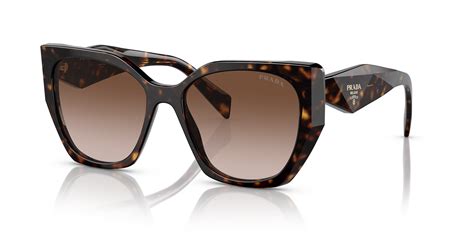 Prada Pr 19zs 55 Brown Gradient And Tortoise Sunglasses Sunglass Hut