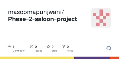 GitHub Masoomapunjwani Phase 2 Saloon Project