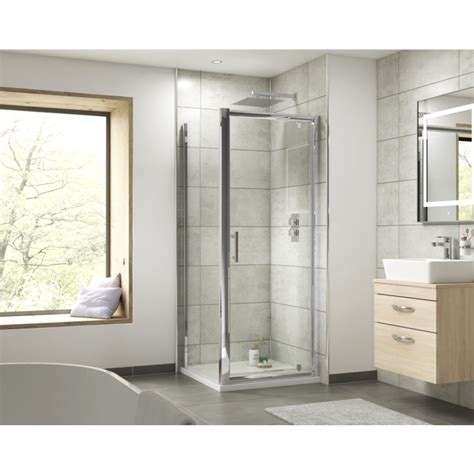 760 Pivot Door And Side Panel 6mm Glass Midland Trays Birmingham