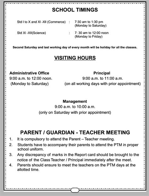 School Timings Sbr Maheshwari Vidyapeeth