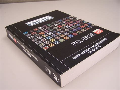 title stata mata matrix programming [m] 4 6 stata press