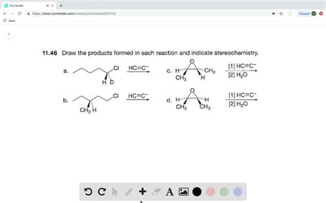 Solveddraw The Products Formed In Each Reaction And Indicate
