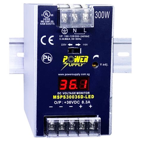 Din Rail 36V DC Output Motion Solution Pte Ltd