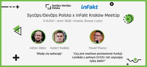 Sysops Devops Polska X Infakt Kraków Meetup