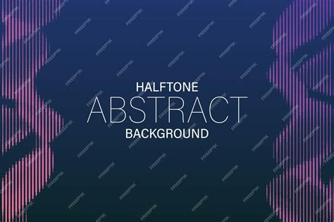 Premium Vector Vector Halftone Pattern Smooth Curved Border Abstract Background