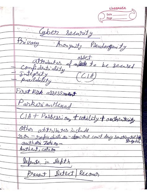 Cyber Security Notes Pdf