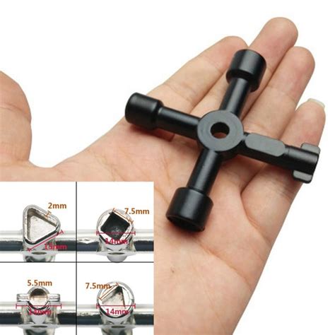 Multifunction 4 Ways Universal Triangle Wrench Key Plumber Keys Triangle For Gas Electric Meter