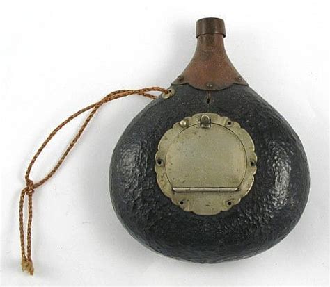 Lot Japanese Powder Flask With Side Compartment Tear