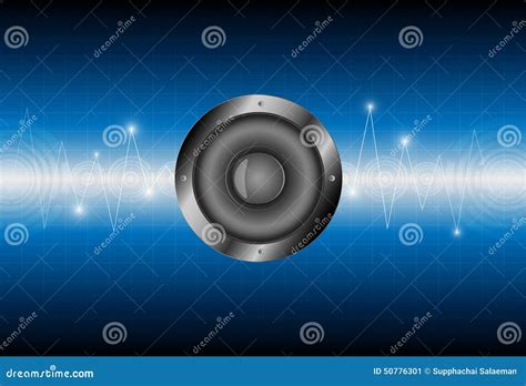 Fond D Onde Sonore De Haut Parleur Illustration De Vecteur