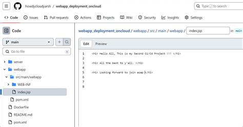 GitHub Howdycloudyarsh Webapp Deployment Oncloud
