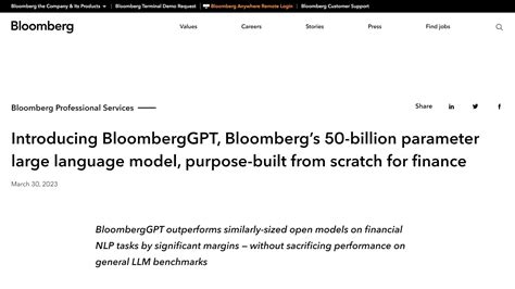 BloombergGPT Pricing Reviews Alternatives AI Finance