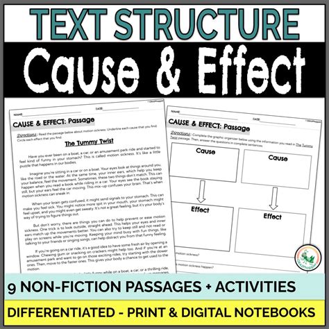 Teaching Cause and Effect Text Structure Meaning in 3rd, 4th, 5th ...