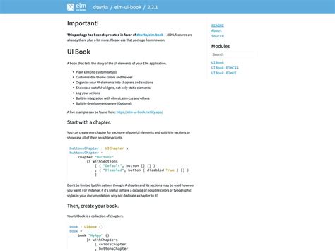Elm Ui Book By Dtwrks A Undefined Template Built At Lightspeed