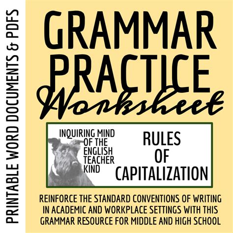 Grammar Practice Worksheet On Capitalization Errors Classful