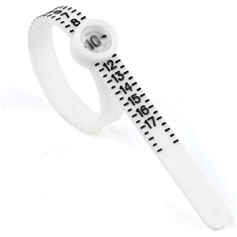 Rings Size Measuring Tools Black And White Reusable Finger Size Meter