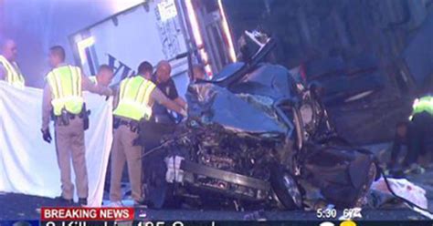 2 Killed When Alleged Drunk Driver Strikes Big Rig On 405 Freeway In