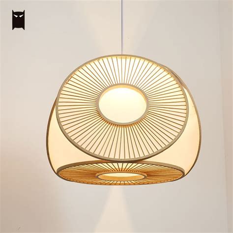 Bamboo Wicker Rattan Pendant Light