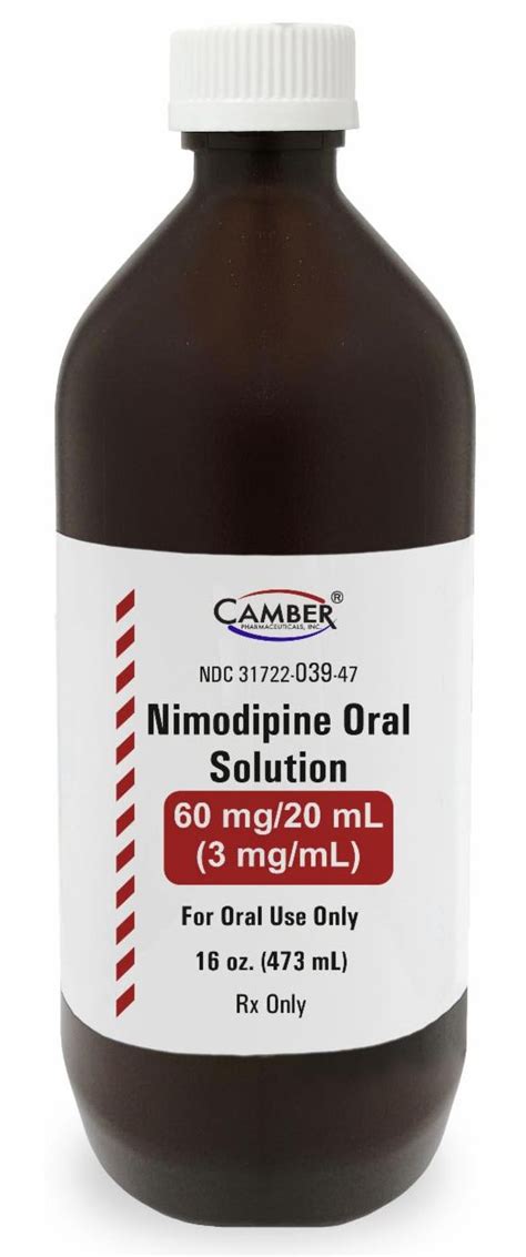 Product Clarification Nimodipine Oral Solution