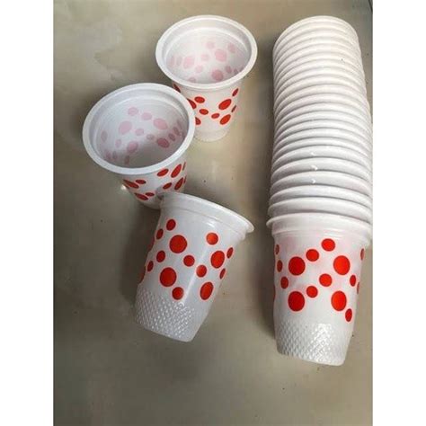 Jual 1 PAK 50 Pcs GELAS PLASTIK BOLA BOLA POLKADOT MERAH PUTIH SUSU TEBAL Jakarta Timur