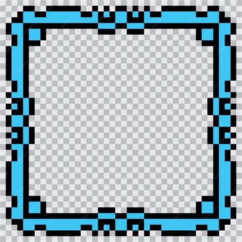 Premium Vector Pixel Art Frame Border Template Design