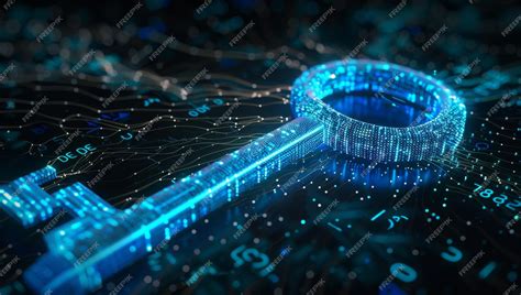 Concept Of Abstract Cyber Security With Key And Binary Code Generative Artificial Intelligence