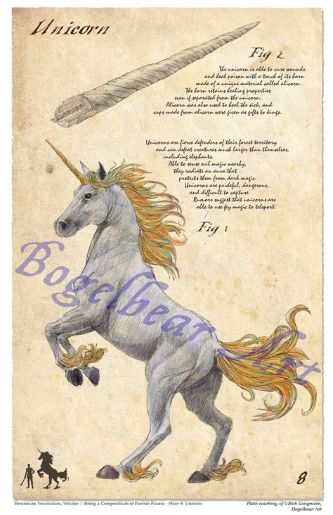 Dandd Unicorn — Bestiarum Vocabulum Volume 1 Being A Compendium Of