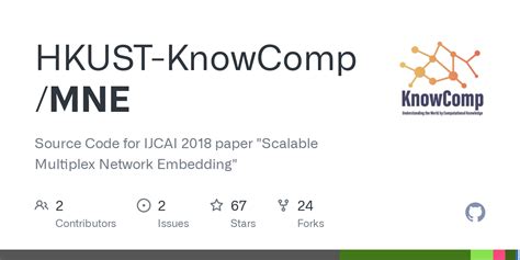 GitHub HKUST KnowComp MNE Source Code For IJCAI 2018 Paper Scalable