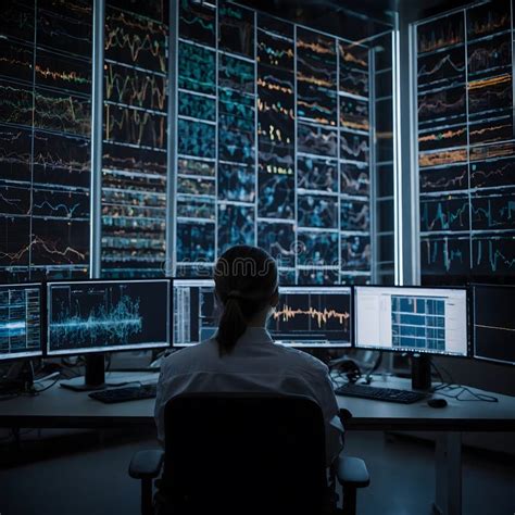 Researcher Observing Particle Collisions Stock Illustrations 1 Researcher Observing Particle