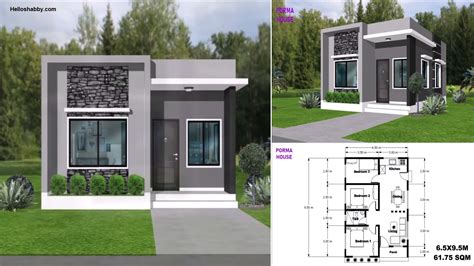 65 X 95 M Small Box Type House Design With 3 Bedroom ~ Helloshabby