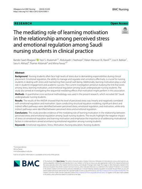 Pdf The Mediating Role Of Learning Motivation In The Relationship Among Perceived Stress And
