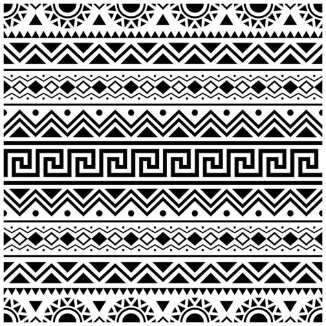 Aztec Tribal Pattern Vector