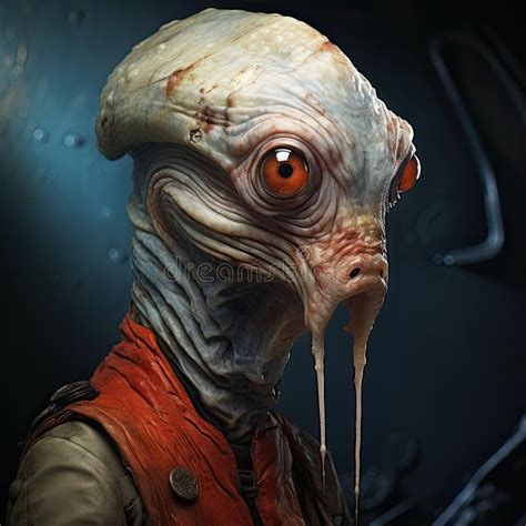 Alien Creature In A Spaceship Stock Illustration Illustration Of