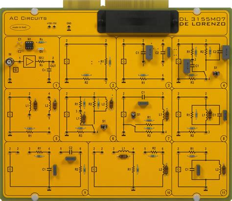 Ac Circuits De Lorenzo Training And Didactical Equipment