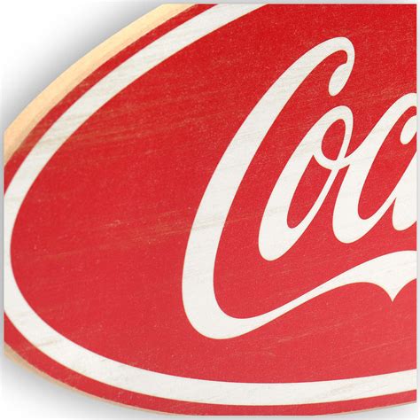 Coca Cola Classic Oval Logo Wood Wall Decor Coca Cola Metal Wall Art