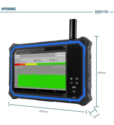 Hugerock G80n Rtd Gps Gnss Receiver Industrial Rugged Android Tablet Pc Computer 8 Inch Pdas