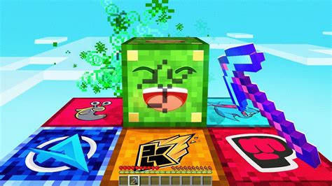 ALL BLOCKS Are YOUTUBER BLOCKS In Minecraft YouTube