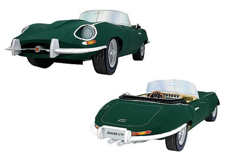 Jaguar E Type Kit168 Shop Đồ Chơi Mô Hình Giấy Papercraft Toy
