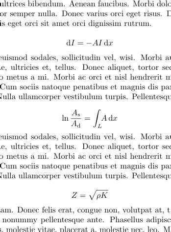 Vertical Alignment Why Is The Spacing Above Equation Larger Than That Below When The