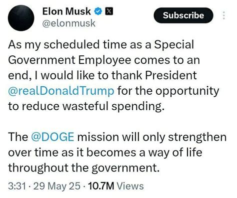 ایلان ماسک رسما از دولت ترامپ خارج شد عکس